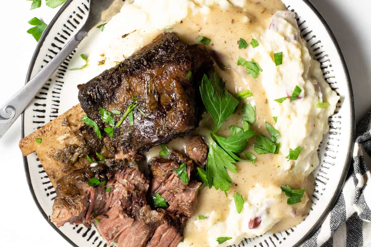 Slow Cooker Beer Braised Beef Short Ribs | Midwest Foodie