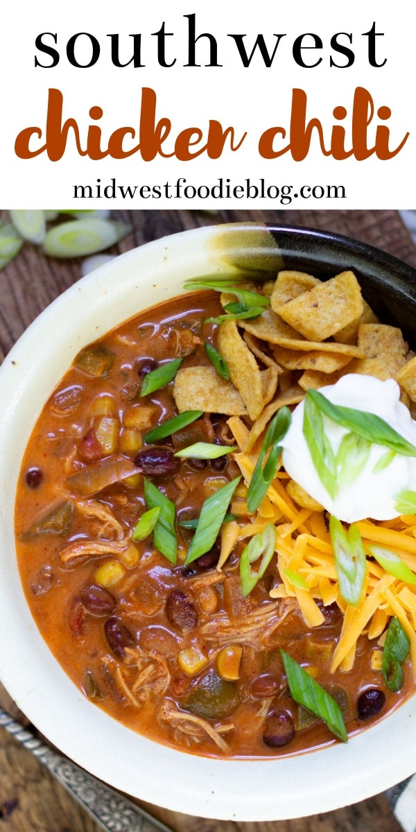 30 Minute Instant Pot Chicken Chili - Midwest Foodie