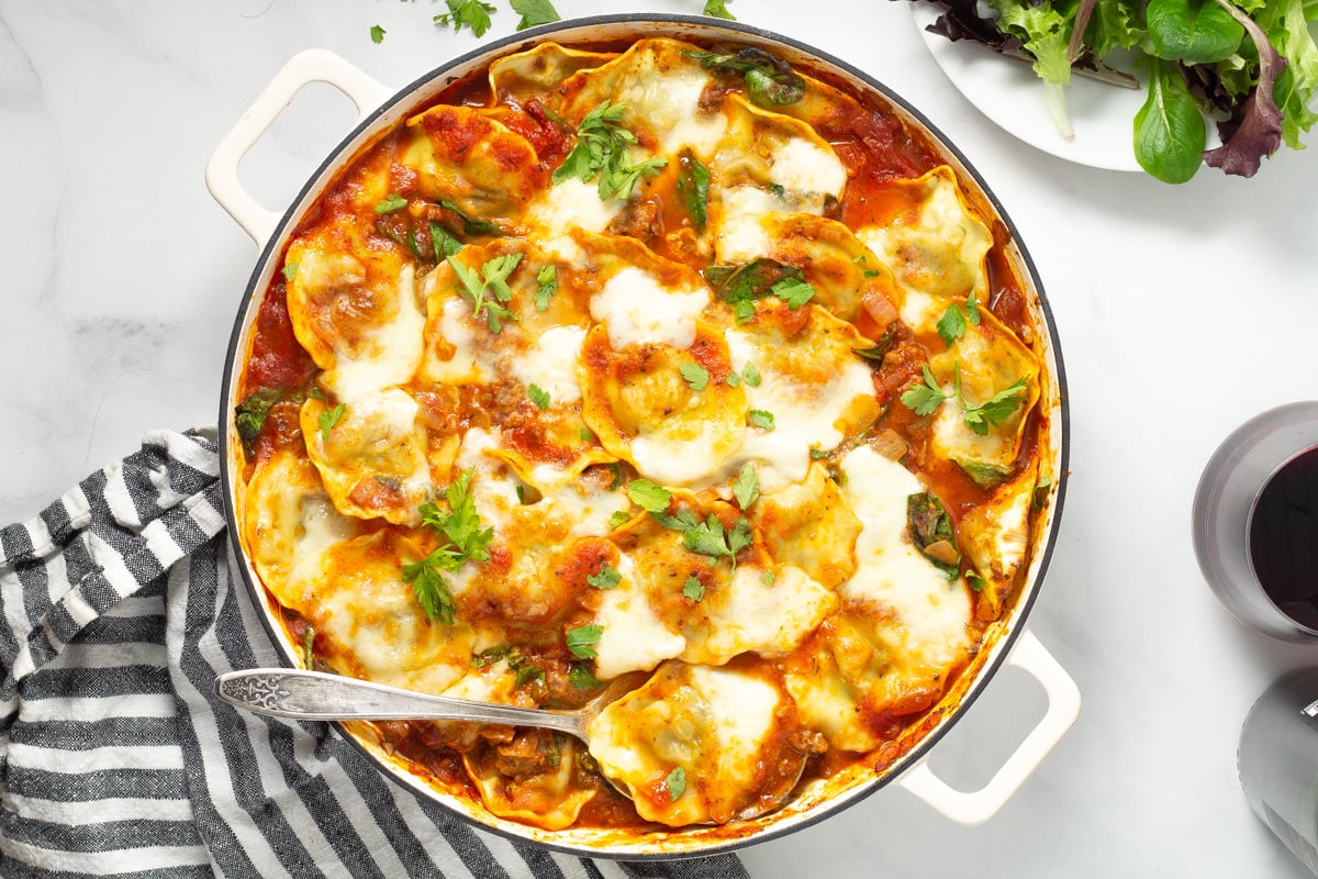 30 Minute Baked Ravioli | Midwest Foodie