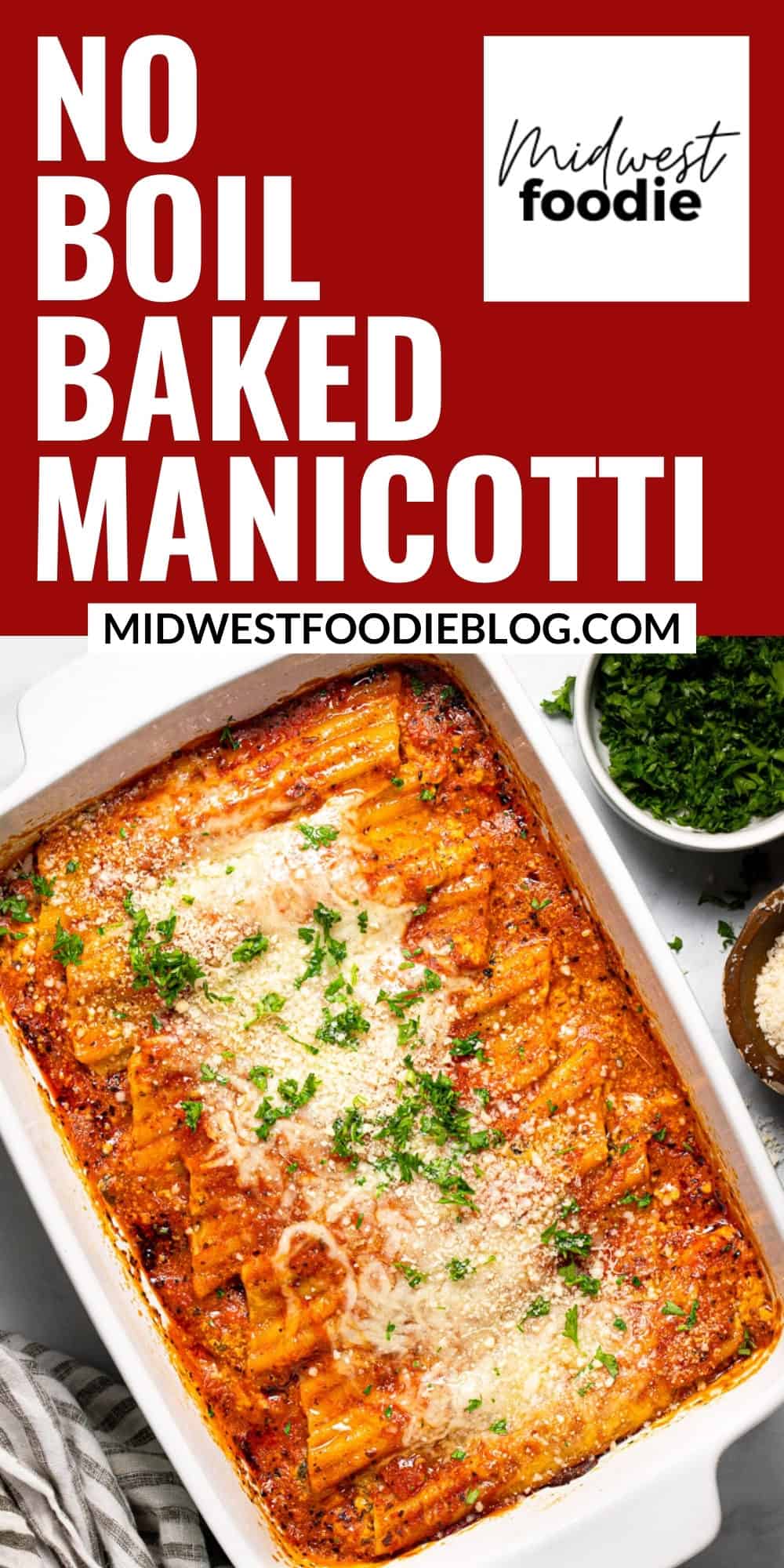 Easy Vegetarian Spinach and Cheese Manicotti Recipe - Midwest Foodie