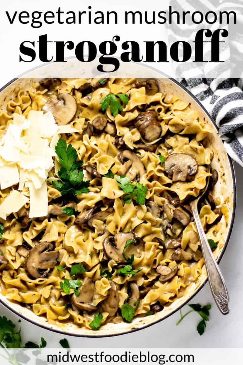 Mushroom Stroganoff - One Pot Pasta | Midwest Foodie