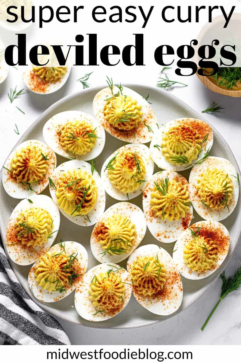 Curry Deviled Eggs - Midwest Foodie