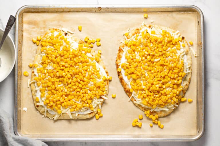 Mexican Street Corn Flatbread - Midwest Foodie