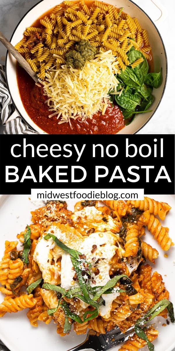 No-Boil Pasta Bake Recipe - Midwest Foodie