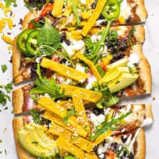 Flatbread Taco Pizza - Midwest Foodie