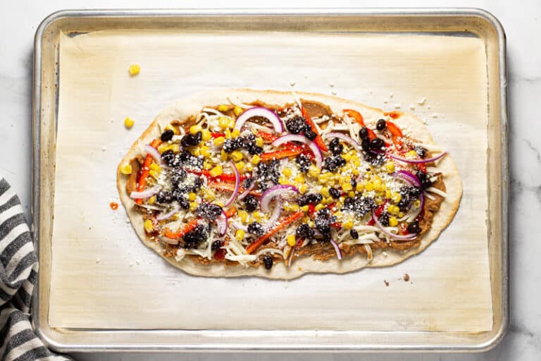 Flatbread Taco Pizza - Midwest Foodie