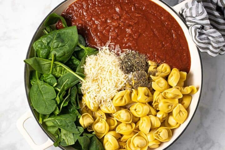 20 Minute Baked Tortellini - Midwest Foodie