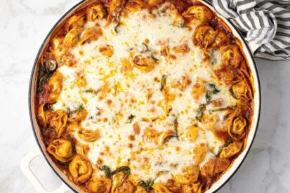 20 Minute Baked Tortellini - Midwest Foodie