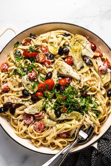 15 Minute Greek Pasta - Midwest Foodie