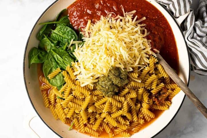 No-Boil Pasta Bake Recipe - Midwest Foodie