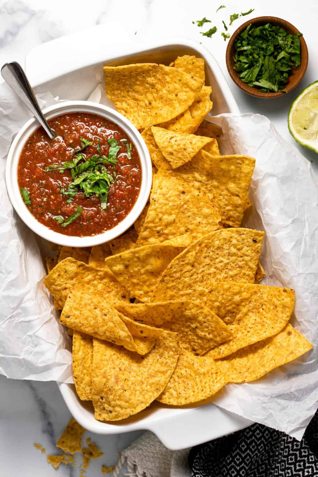 5 Minute Restaurant Salsa Recipe - Midwest Foodie