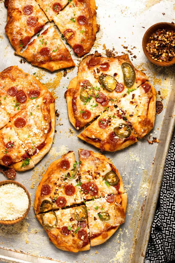 4 Ingredient Mini Pizza Recipe - Midwest Foodie