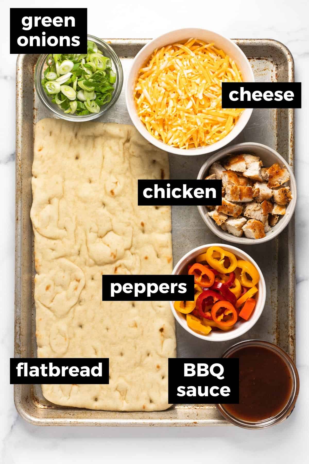 5 Ingredient BBQ Chicken Flatbread - Midwest Foodie