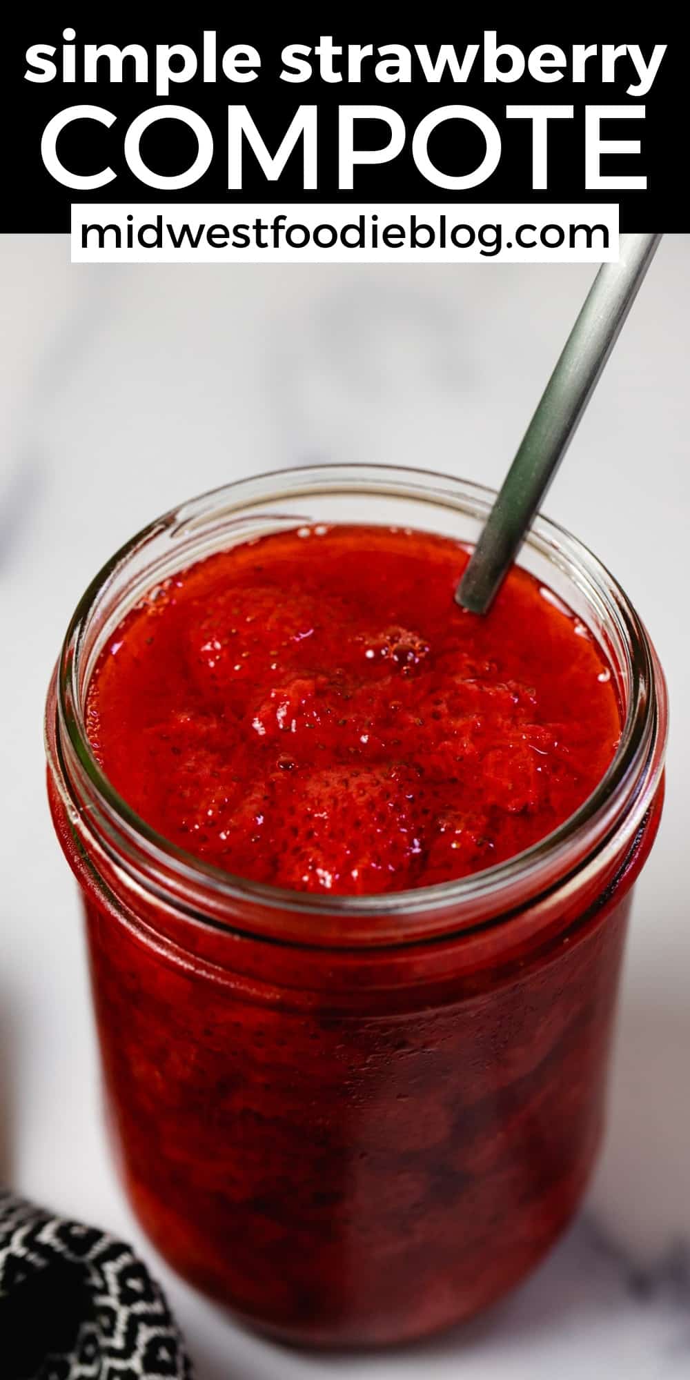 Super Simple Strawberry Compote - Midwest Foodie