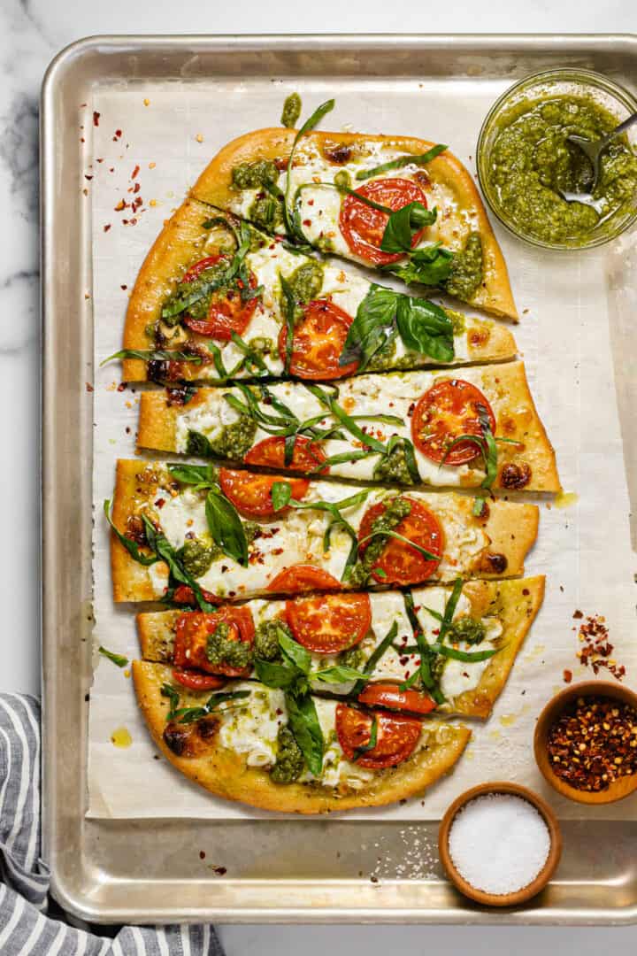 Flatbread Pizza Dough Recipe - NO YEAST - Midwest Foodie
