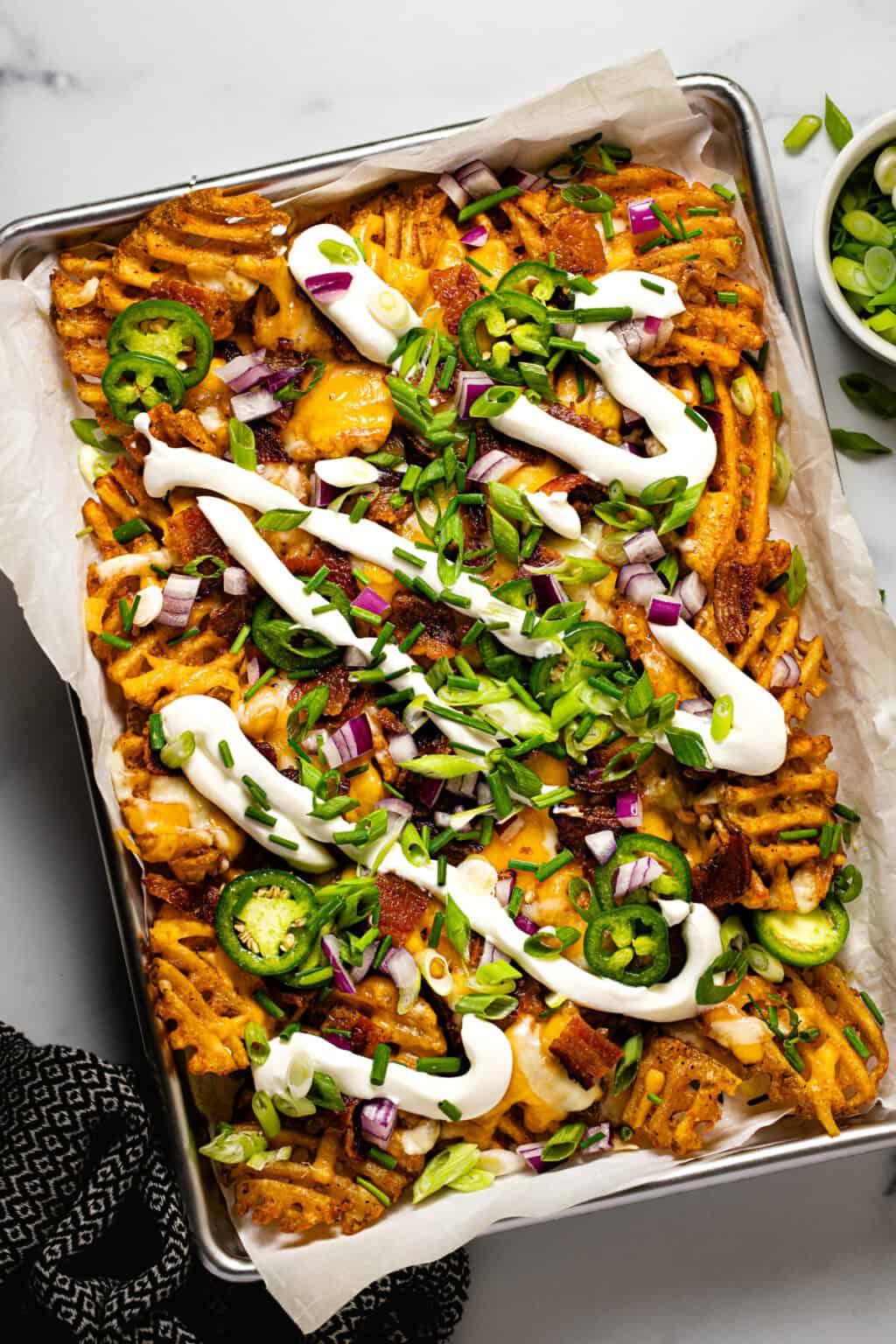 The Easiest Loaded Fries - Midwest Foodie