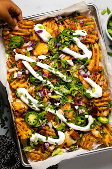 The Easiest Loaded Fries - Midwest Foodie
