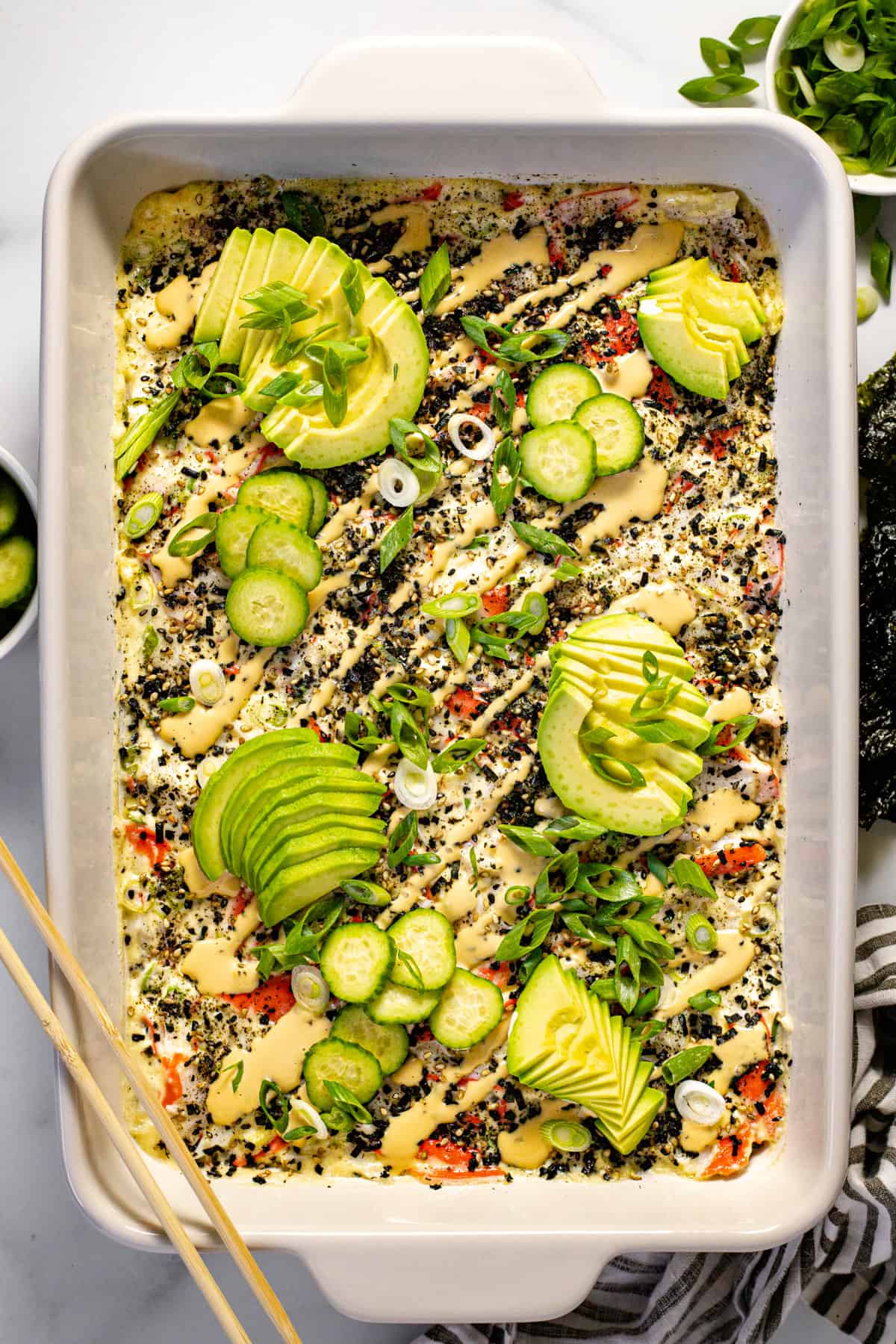 The Best Sushi Bake Recipe - Midwest Foodie