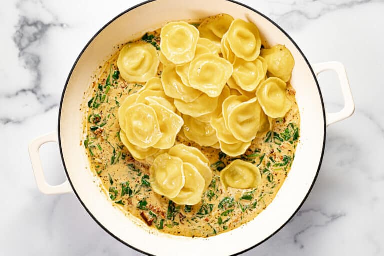 Sun Dried Tomato Ravioli Sauce with Cheese Ravioli - Midwest Foodie