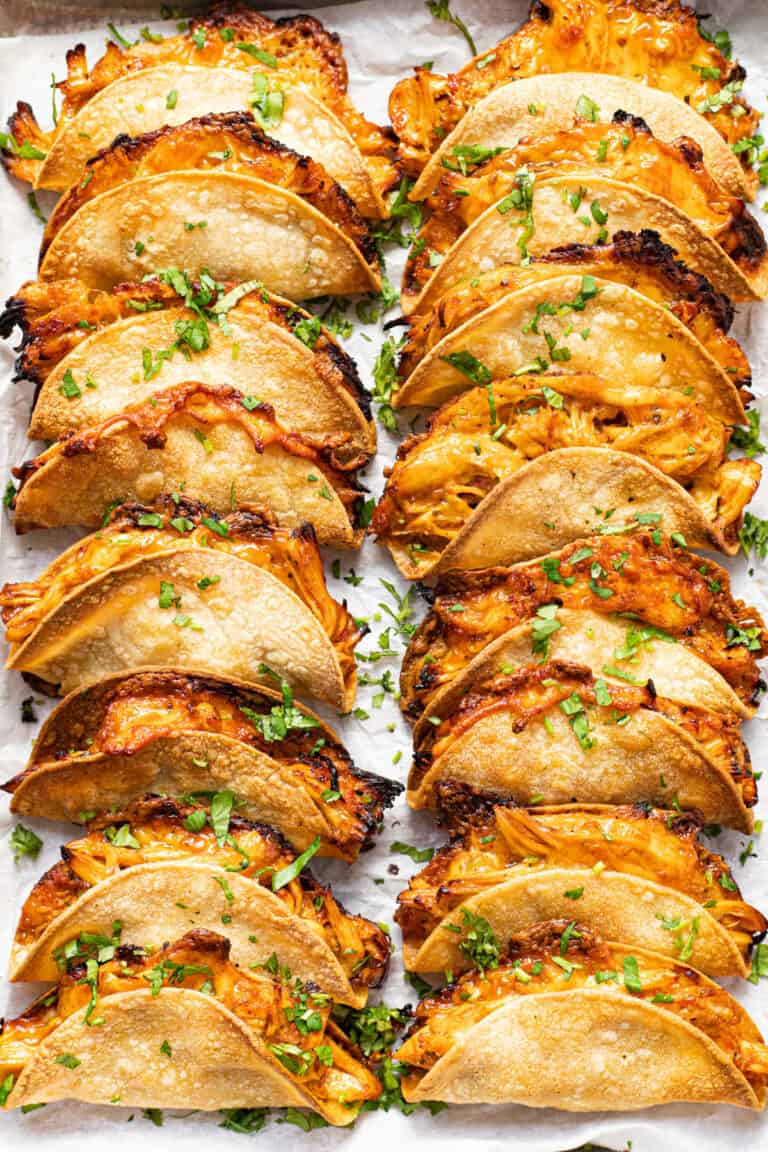 20 Minute Mini Baked Chicken Tacos - Midwest Foodie