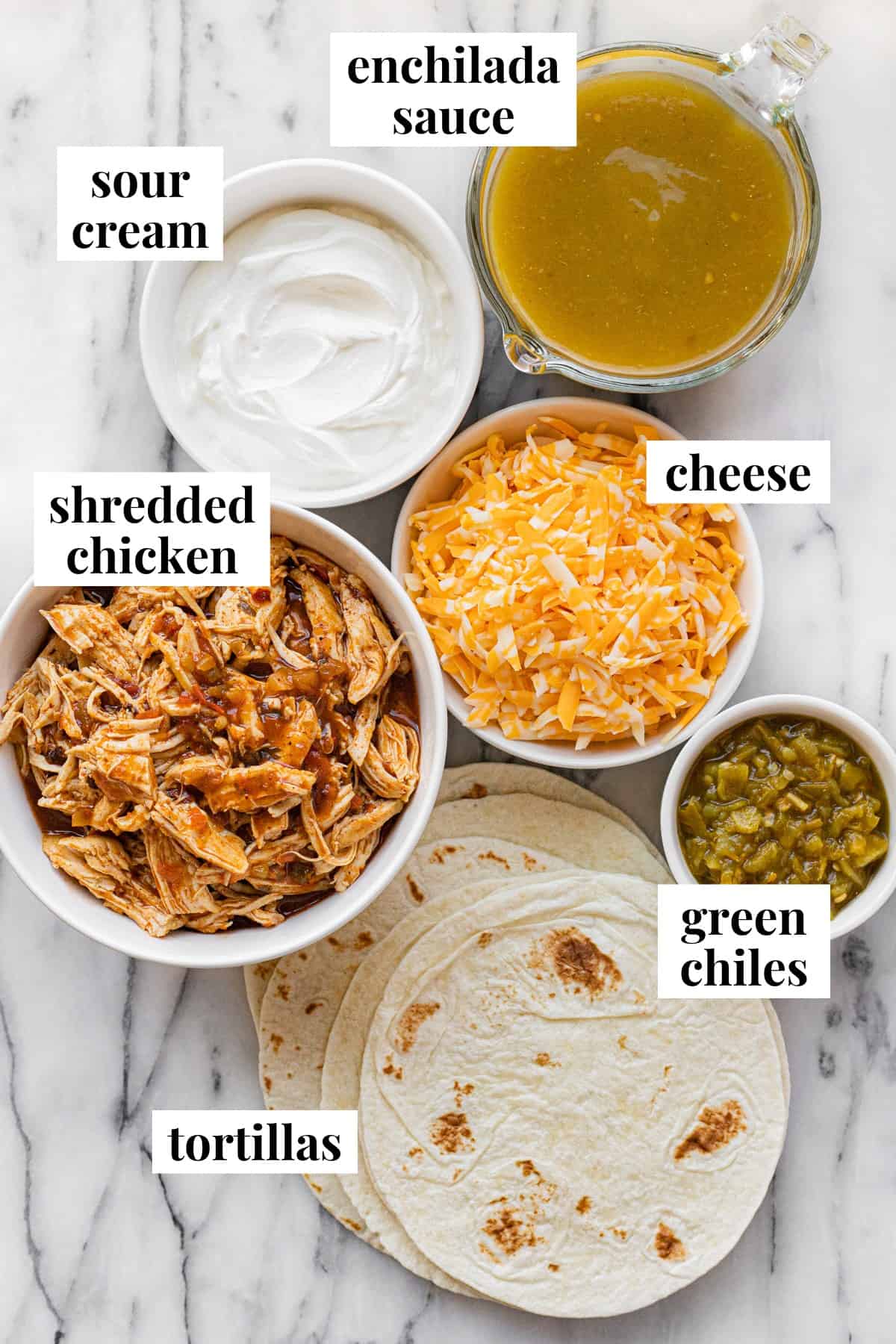 The Easiest Green Enchiladas Recipe - Midwest Foodie