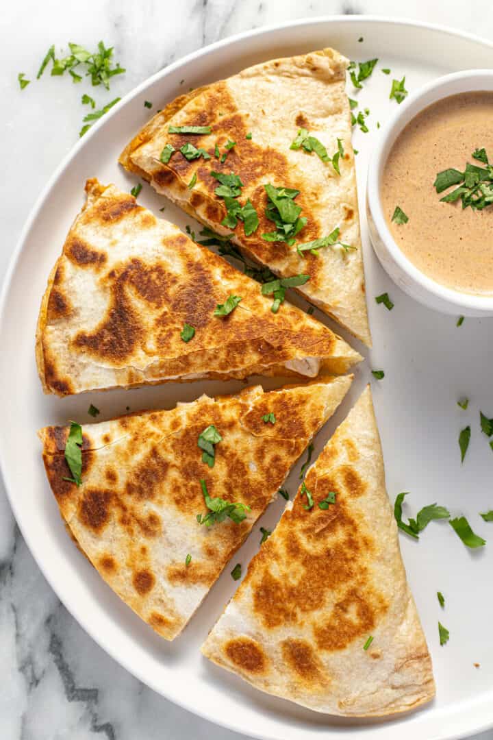 10 Minute Copycat Taco Bell Chicken Quesadilla - Midwest Foodie
