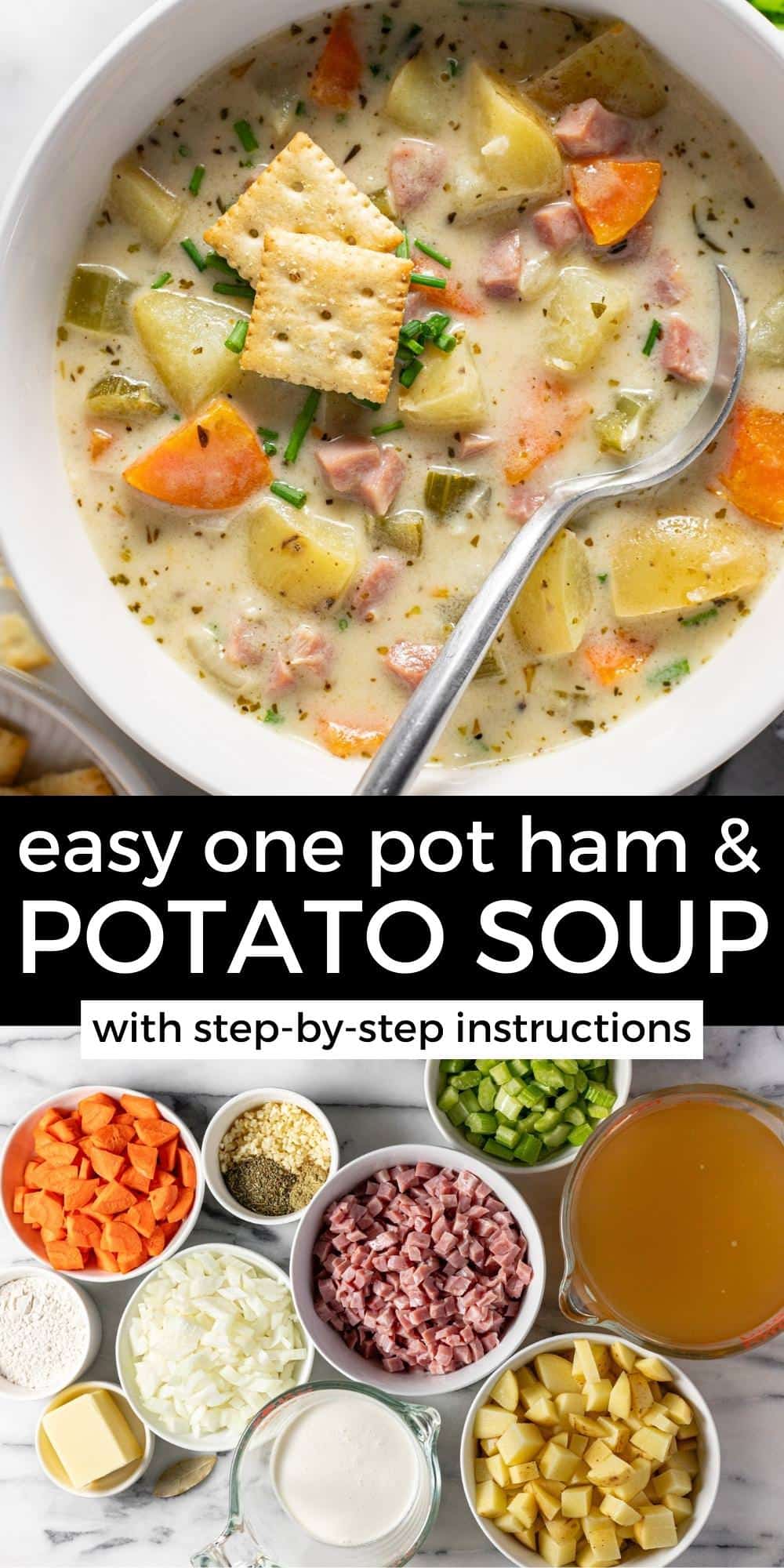 Easy One Pot Ham and Potato Soup - Midwest Foodie