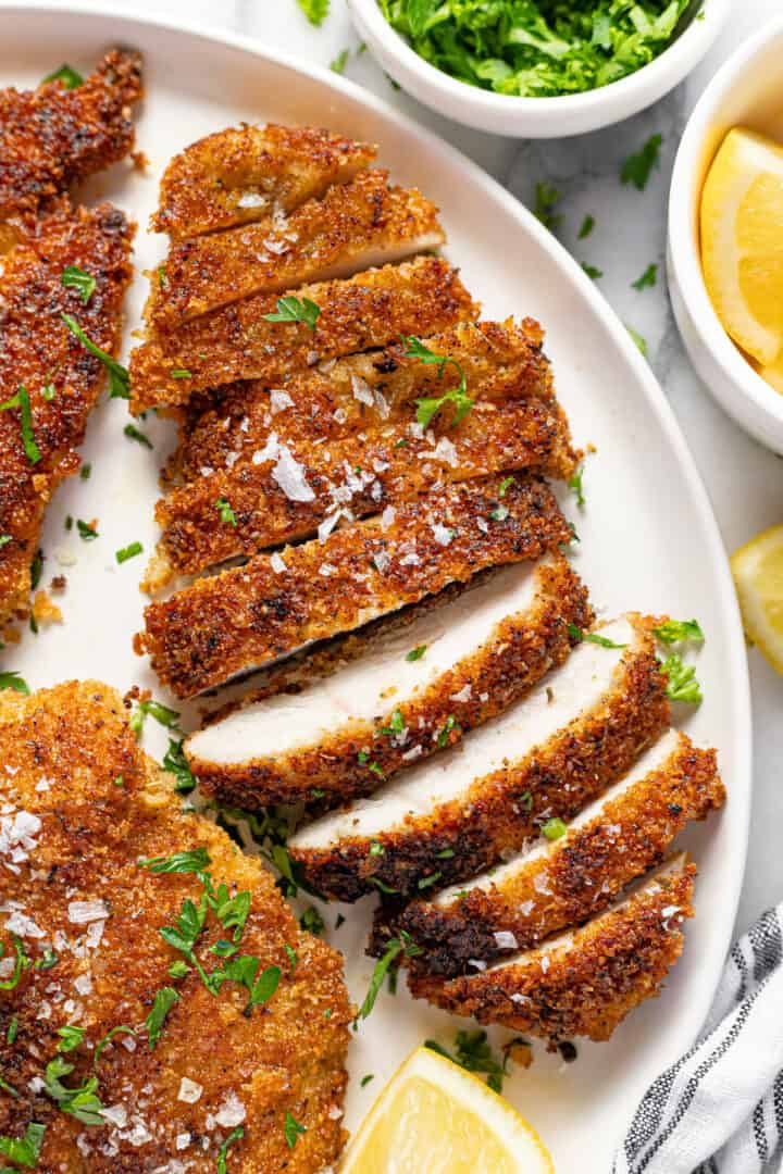 Crispy Parmesan Crusted Chicken Recipe - Midwest Foodie