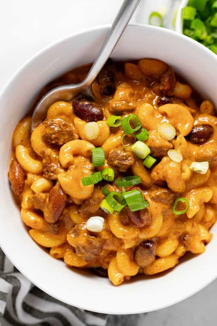 The Best Easy Chili Mac Recipe - Midwest Foodie