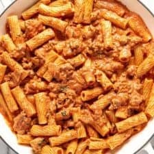 Creamy Sausage Rigatoni Pasta Recipe - Midwest Foodie