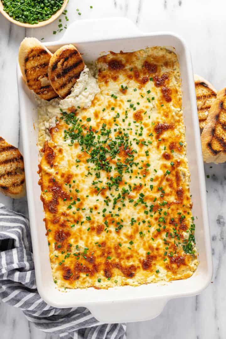 Creamy Baked Feta Cheese Dip - Midwest Foodie