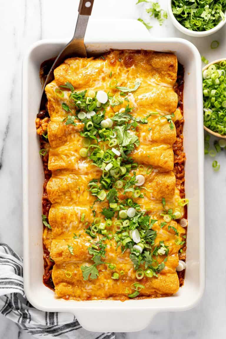Ground Beef Enchiladas - Midwest Foodie