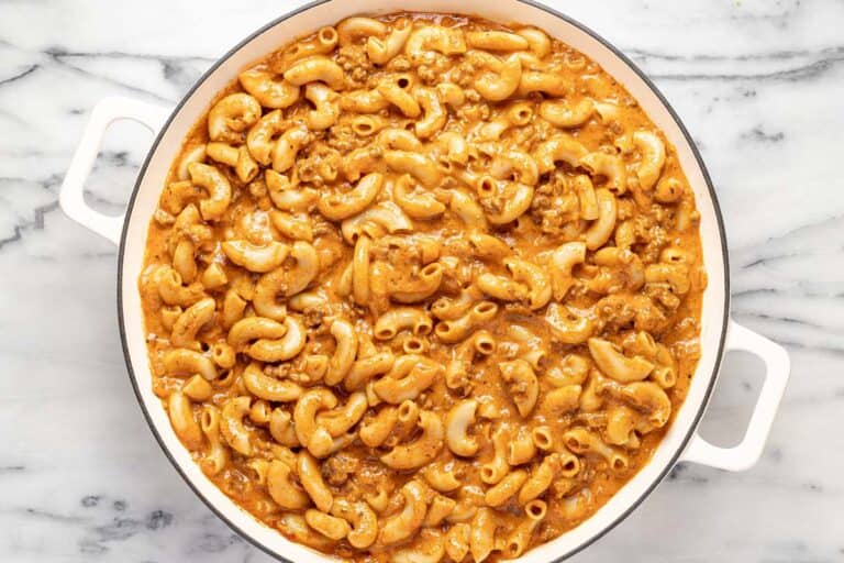 The Easiest Beefaroni Recipe - Midwest Foodie