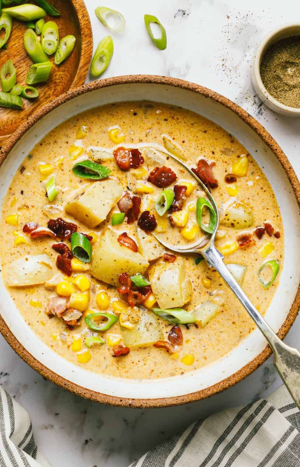 One-Pot Corn and Potato Chowder - Midwest Foodie