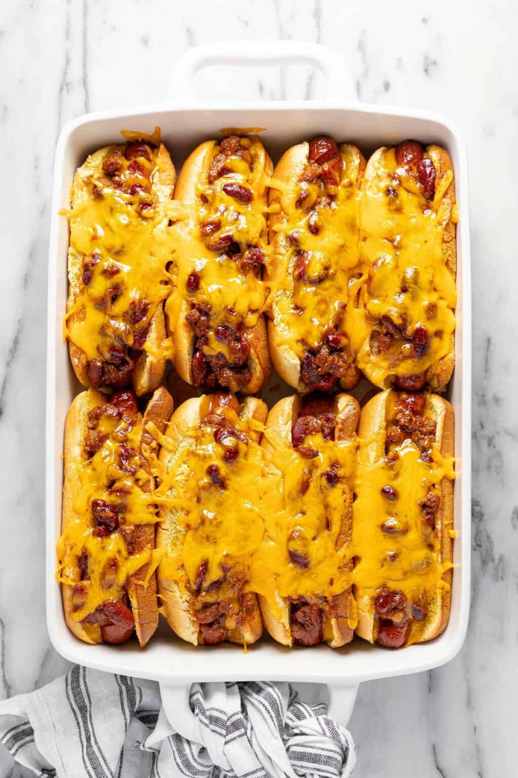 Baked Chili Cheese Dog Recipe - Midwest Foodie