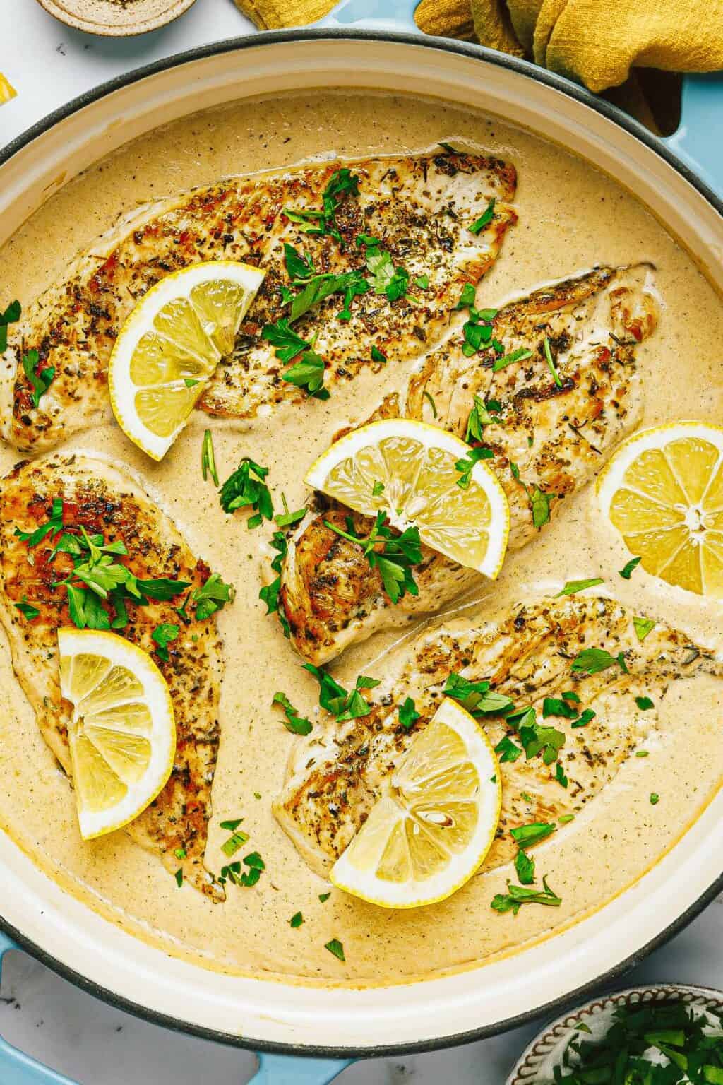 Creamy Lemon Pepper Chicken - Midwest Foodie