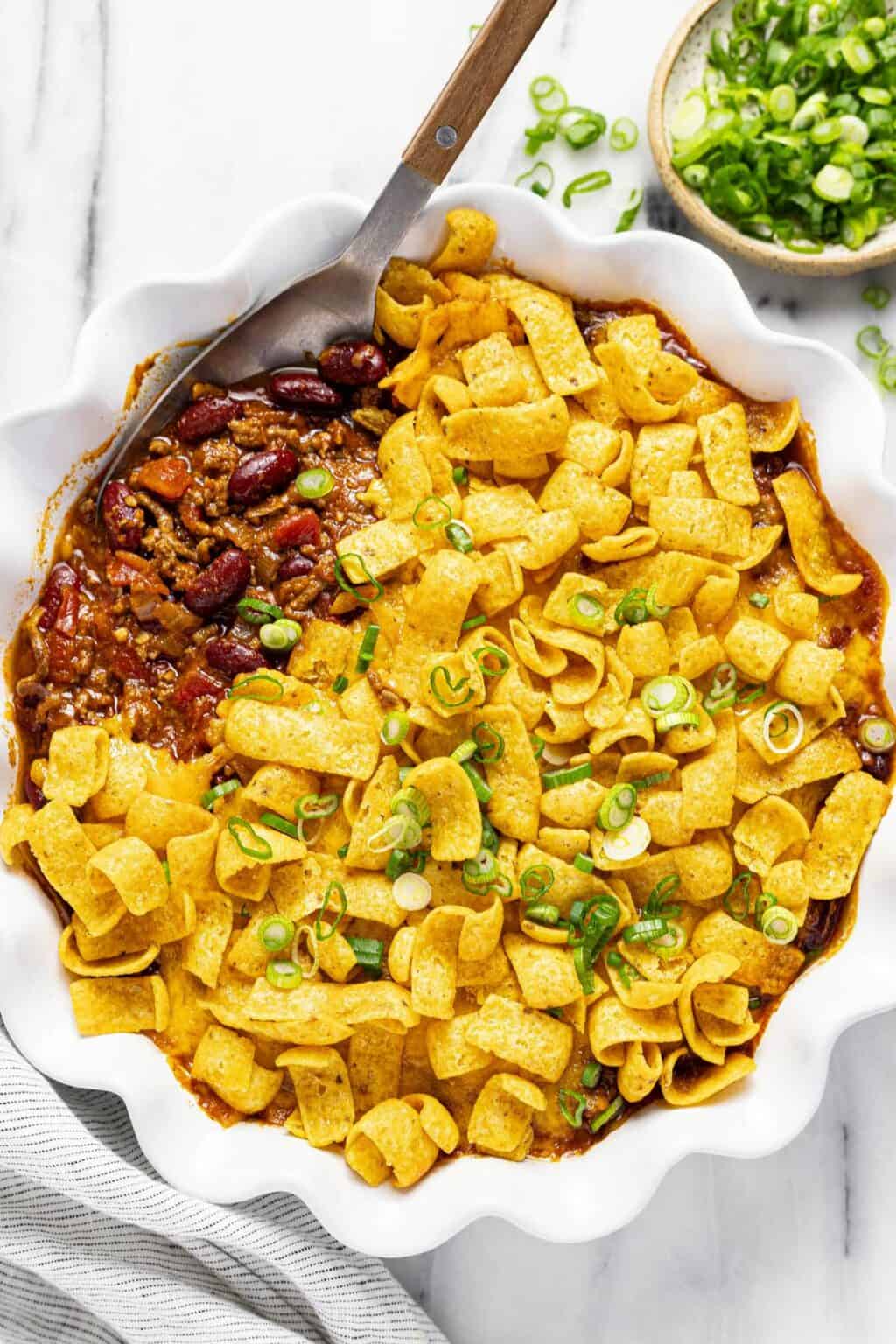 Easy Cheesy Frito Pie Recipe - Midwest Foodie