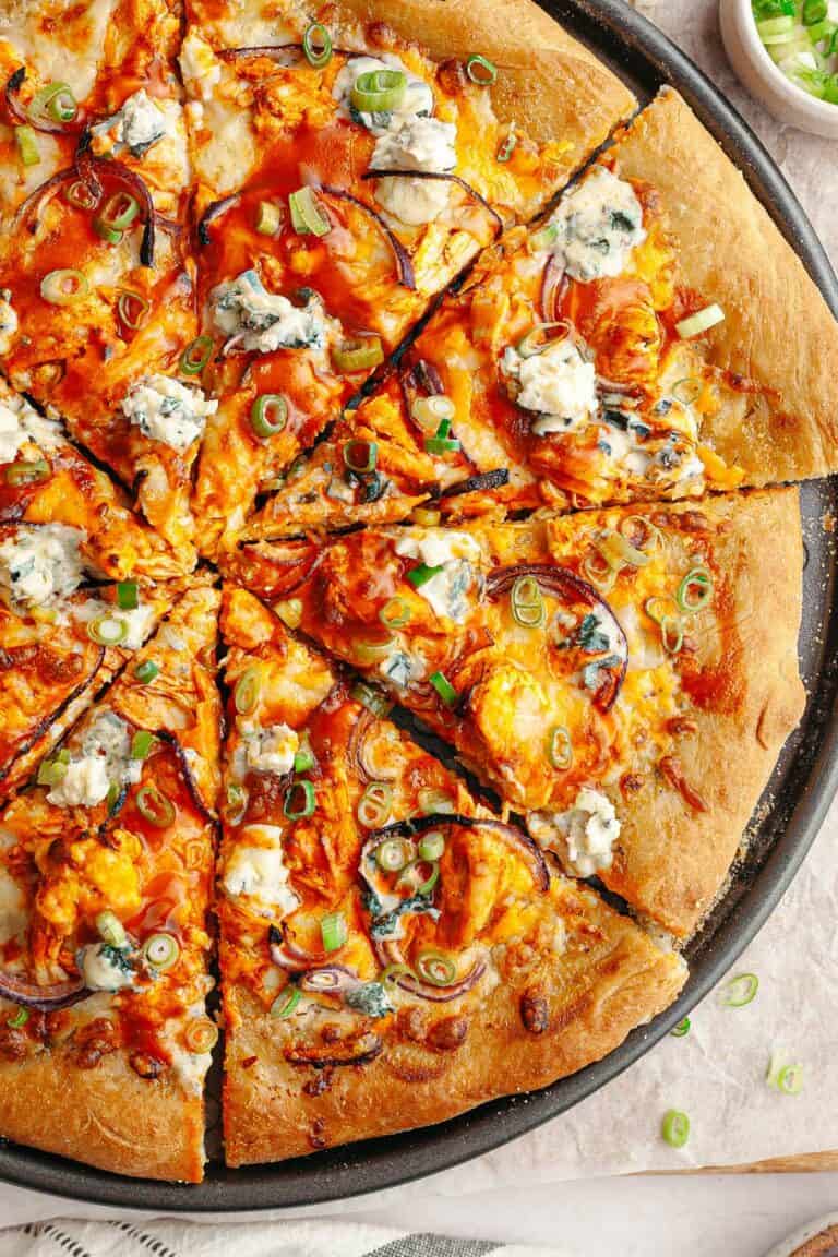 Buffalo Chicken Pizza Recipe - Midwest Foodie