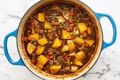 Easy One-Pot Hamburger Stew Recipe - Midwest Foodie
