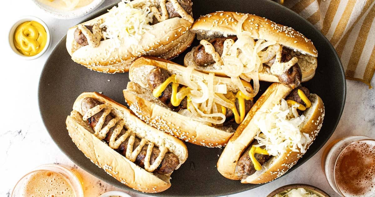 Easy Beer Brats - Midwest Foodie