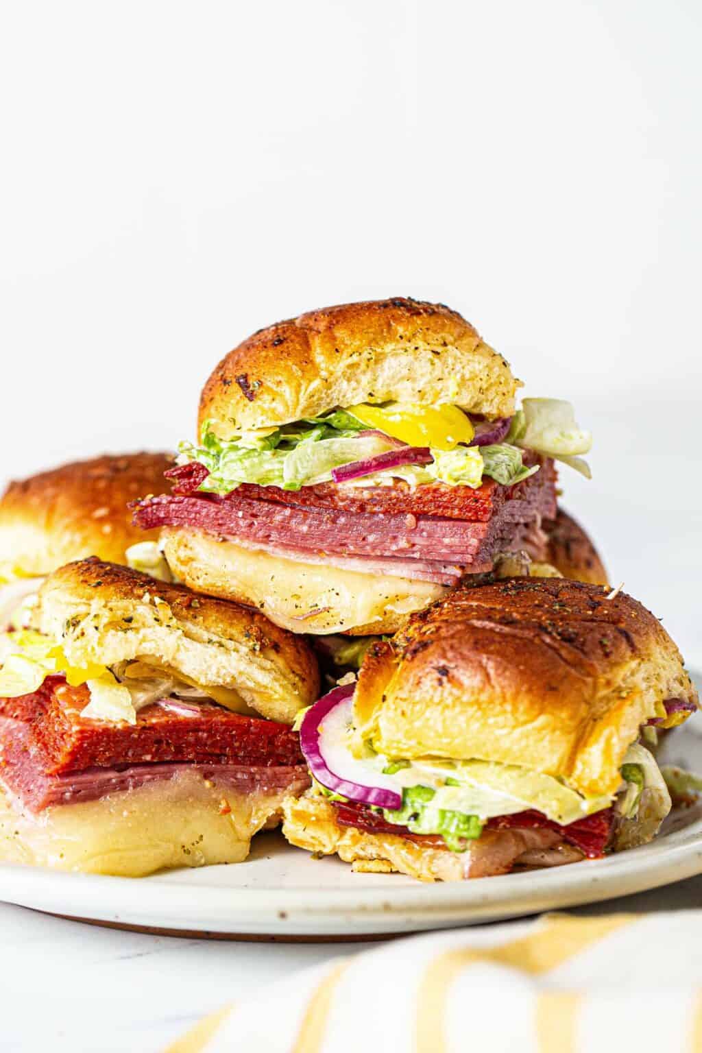 Easy Italian Sliders - Midwest Foodie