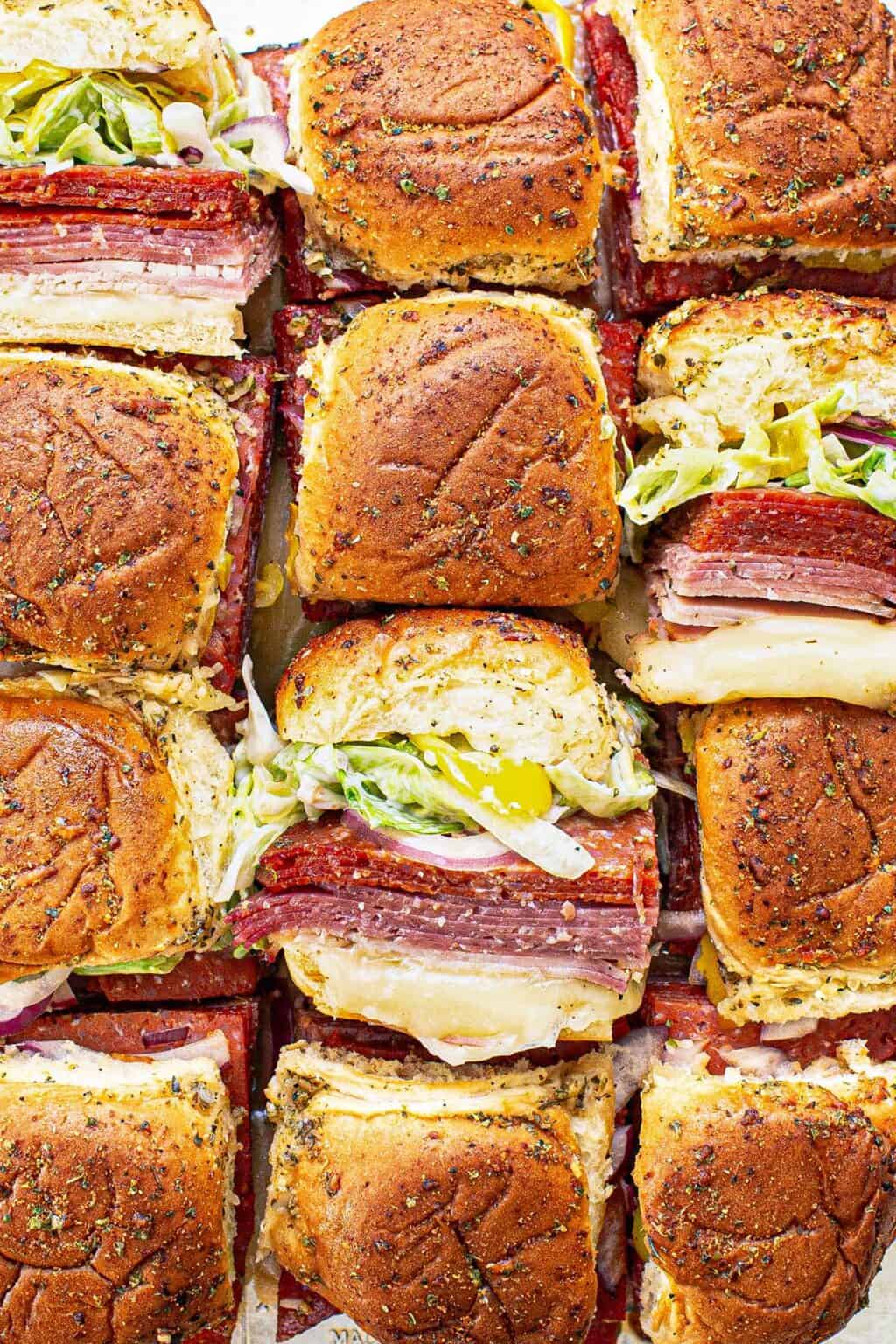 Easy Italian Sliders - Midwest Foodie